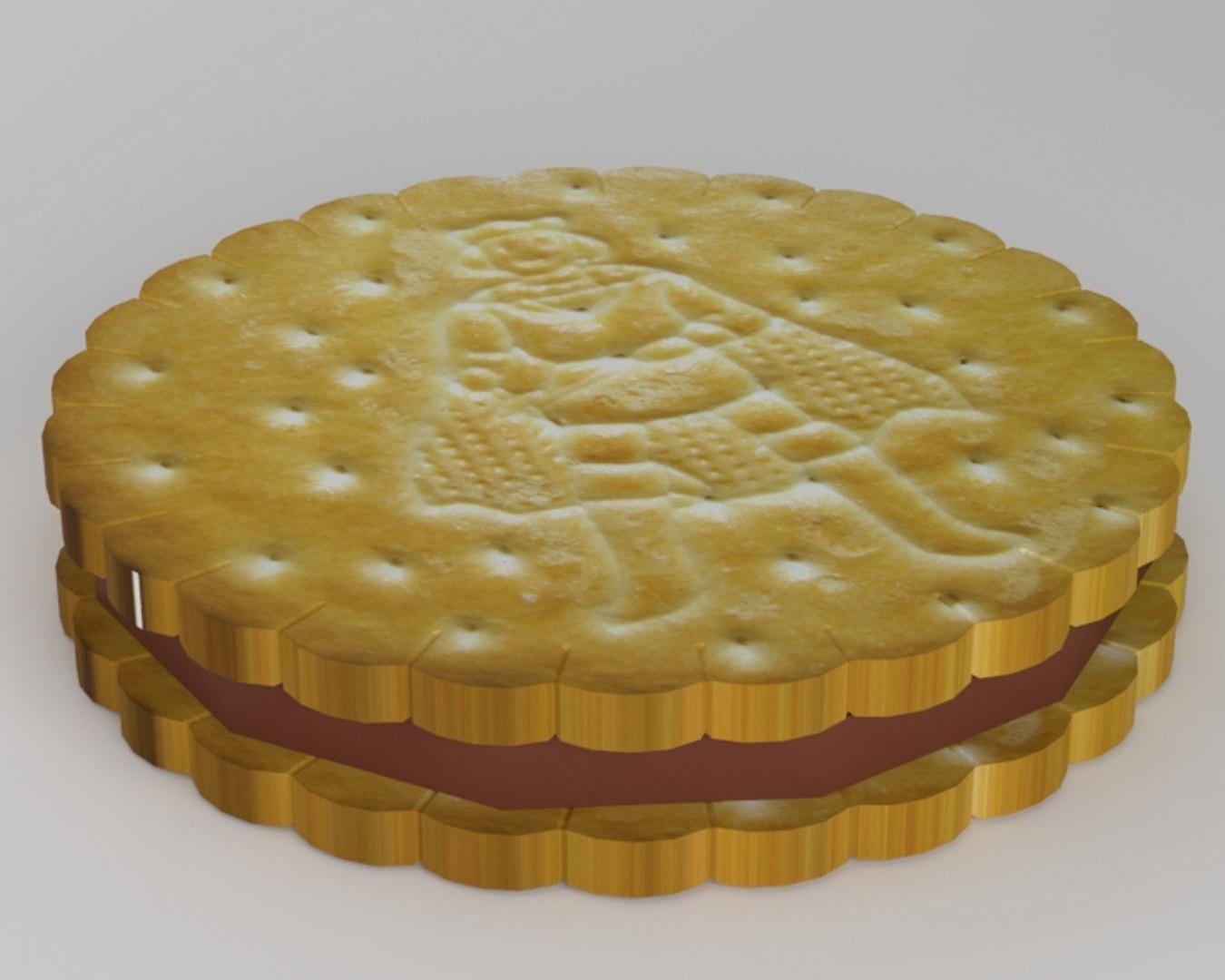 Chocolate Biscuit Model - TurboSquid 1482921