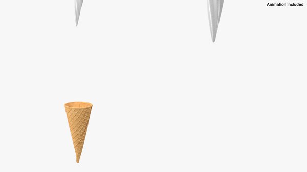 modèle 3D de Cornet de crème glacée de remplissage animé - TurboSquid ...
