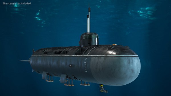 modelo 3d Submarino nuclear de aguas profundas Losharik - TurboSquid ...