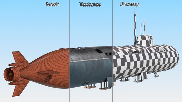modelo 3d Submarino nuclear de aguas profundas Losharik - TurboSquid ...