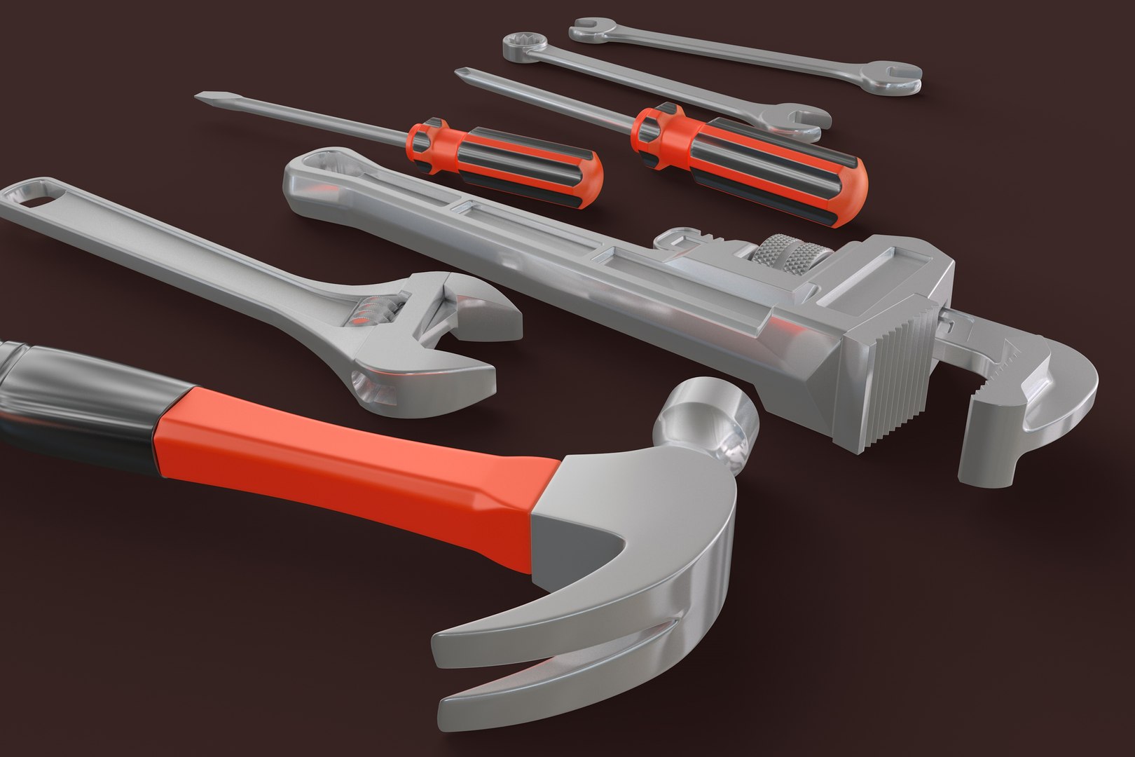 3D Tools Set Model - TurboSquid 2170818