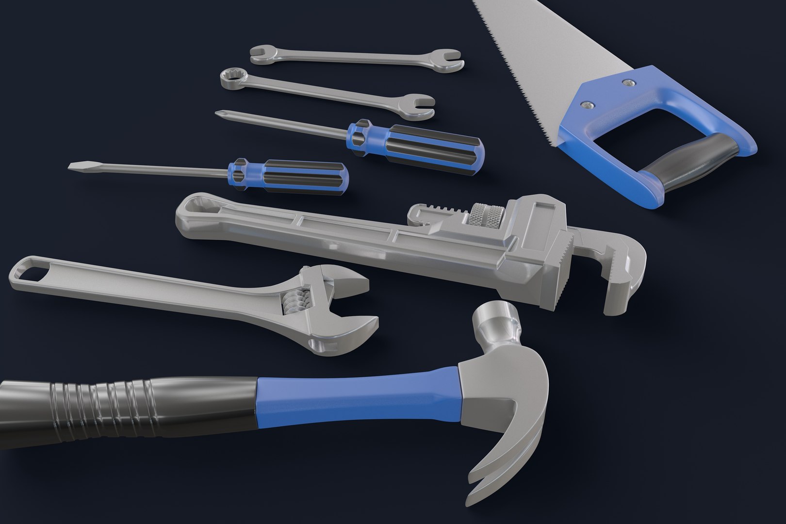3D Tools Set Model - TurboSquid 2170818