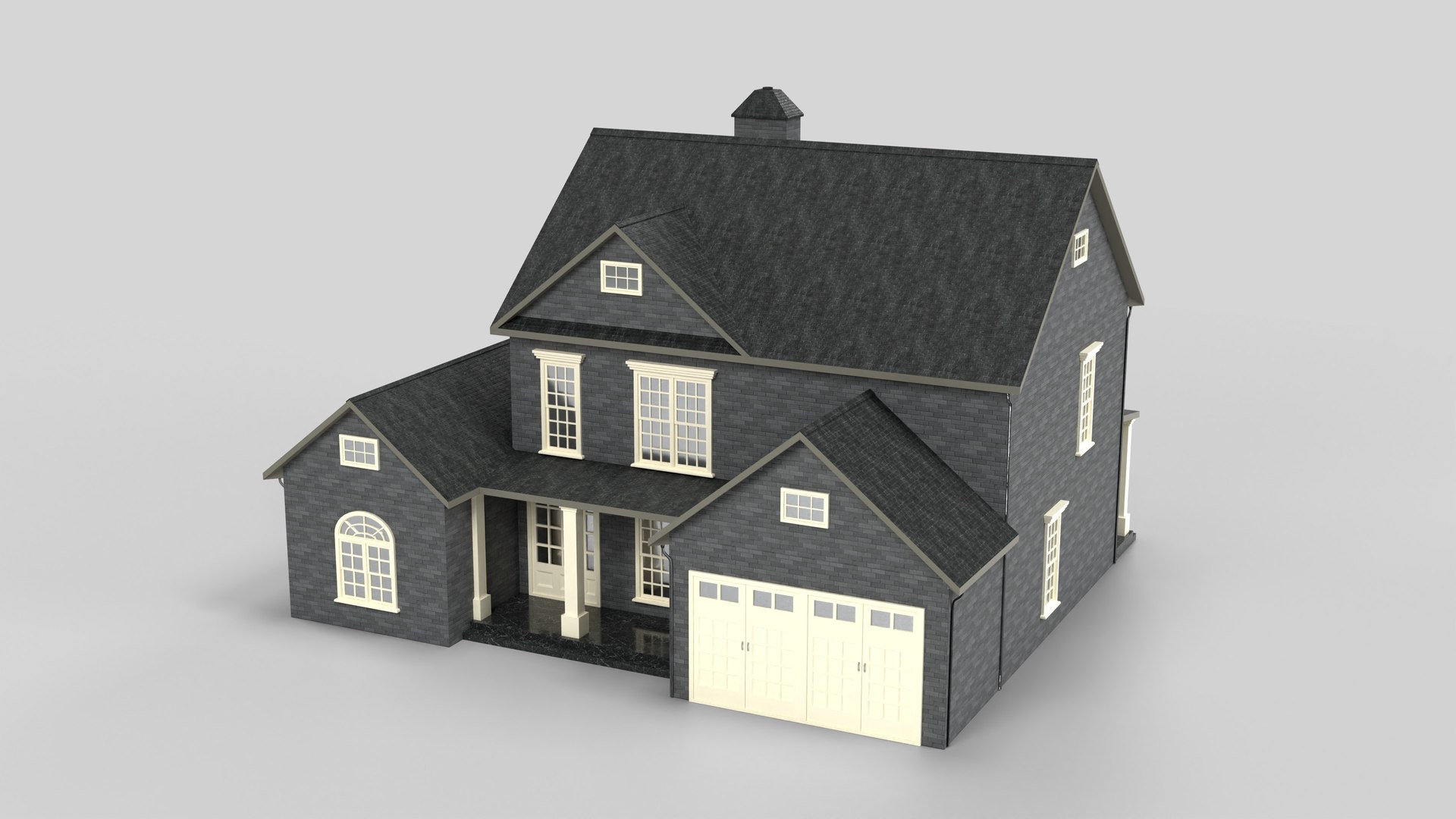 Neighborhood House 06T1 3D Model - TurboSquid 2213266