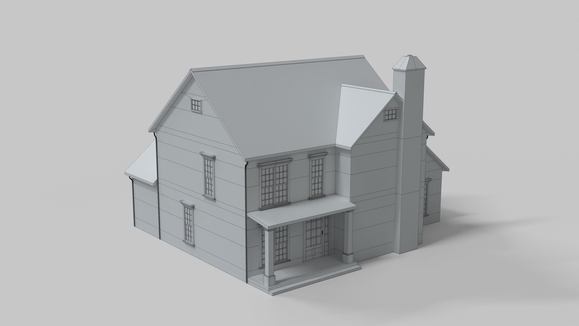 Neighborhood House 06T1 3D Model - TurboSquid 2213266