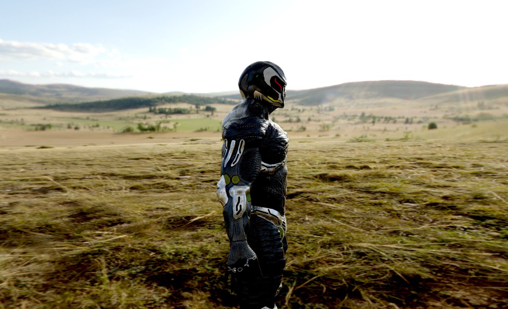 Cyborg In Nano Suit Model - TurboSquid 2152809