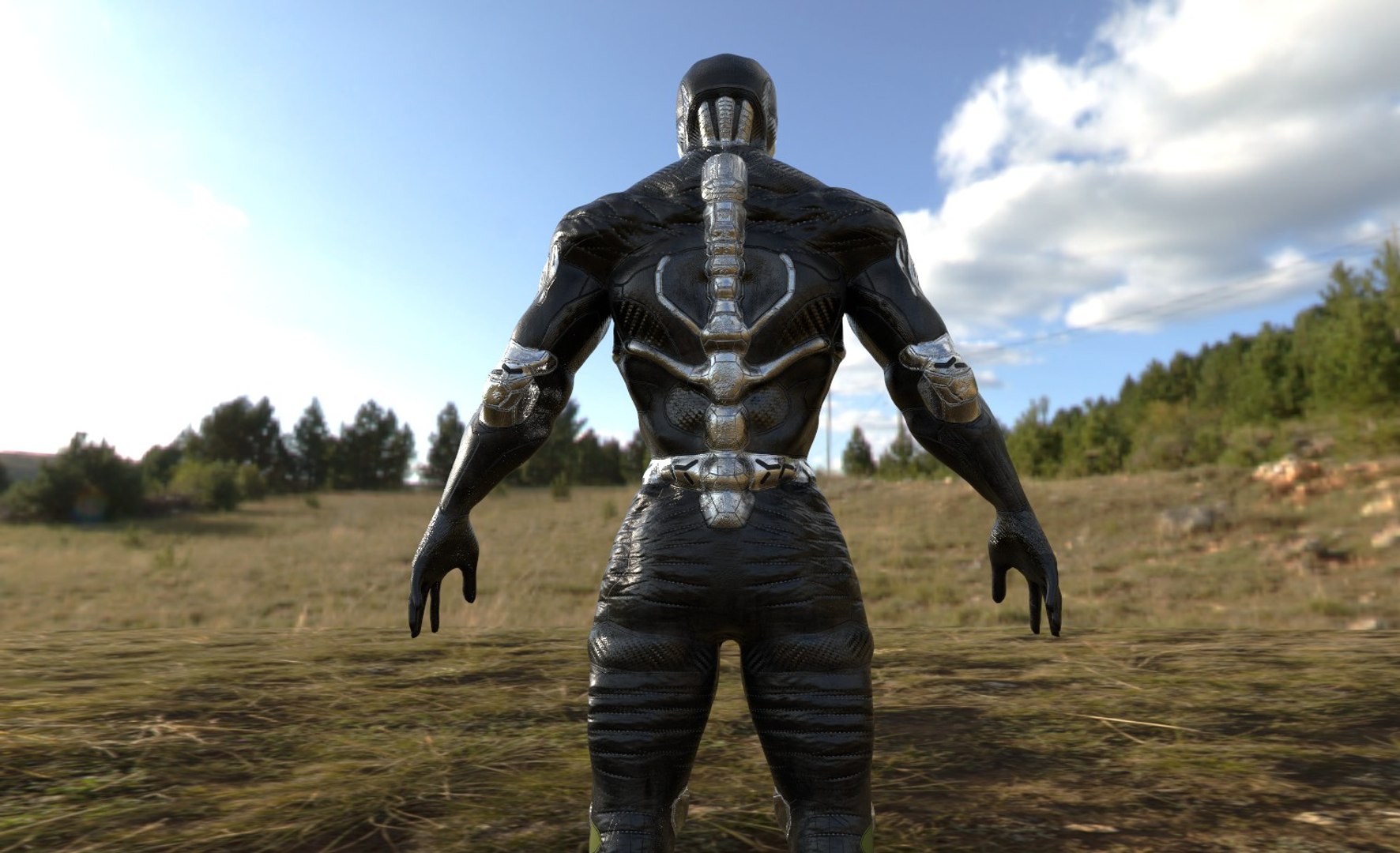 Cyborg In Nano Suit Model - TurboSquid 2152809