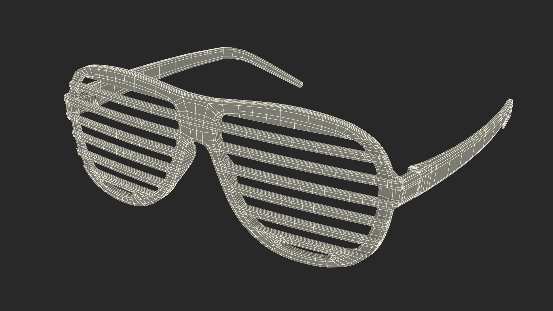 3D party rainbow shutter shades model - TurboSquid 1511500