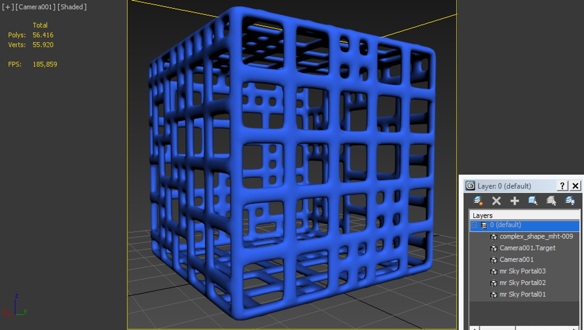 complex shape 3d model