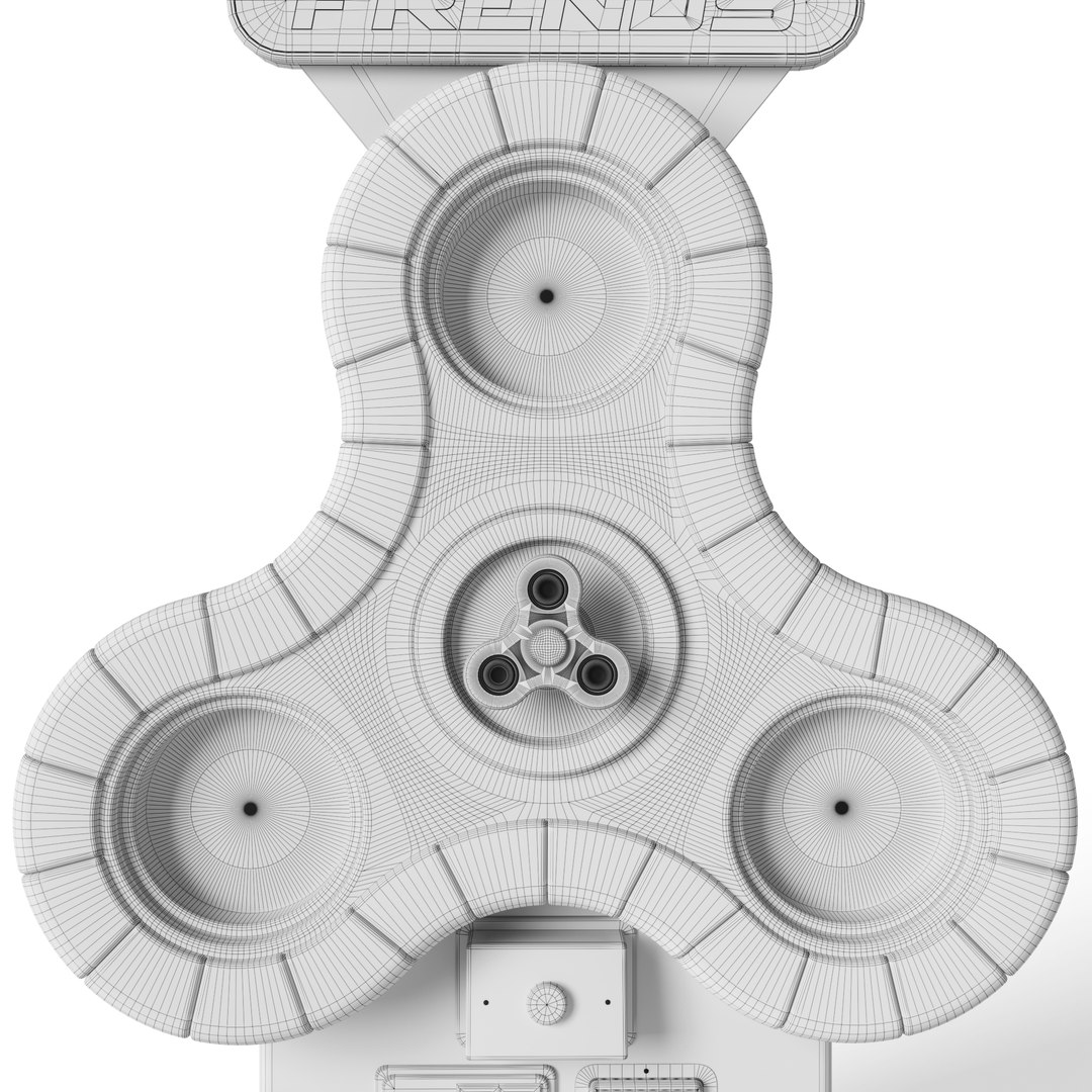 3D Arcade Machine Spinner Friends - High-Detail 3D Model Model ...