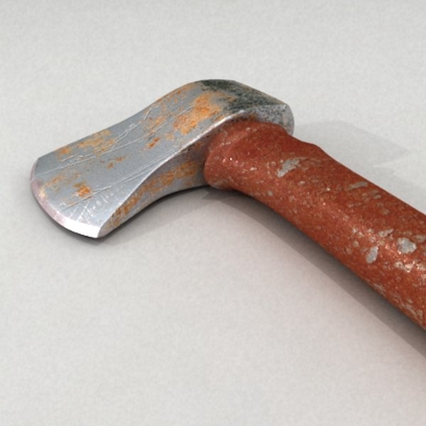 rusty axe 3d model