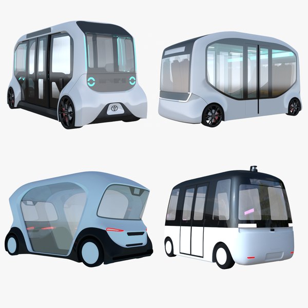 3D shuttle bus model - TurboSquid 1666786