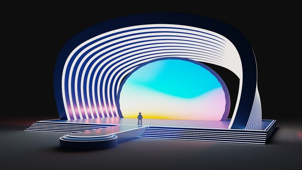 3D Corporate and Concert Event Stage 3D Model with Display - TurboSquid ...