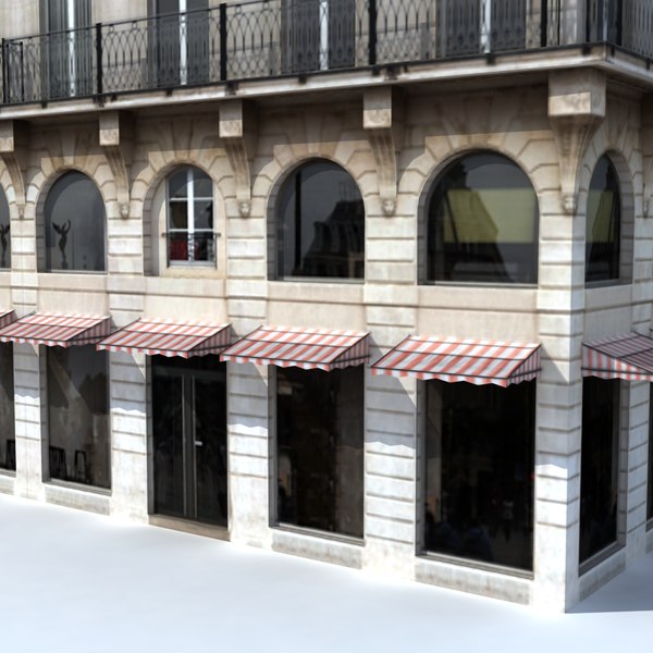 building exterior bake shadows 3d model