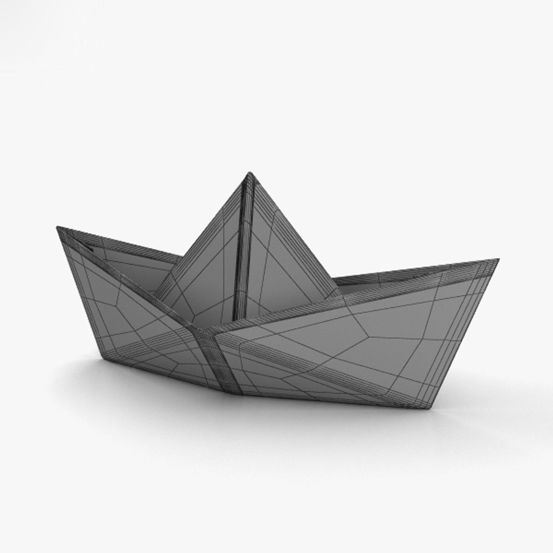 Paper boat model - TurboSquid 1407682