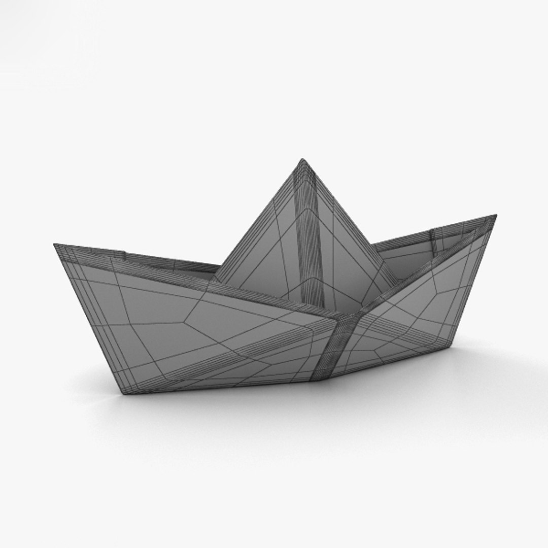 Paper boat model - TurboSquid 1407682