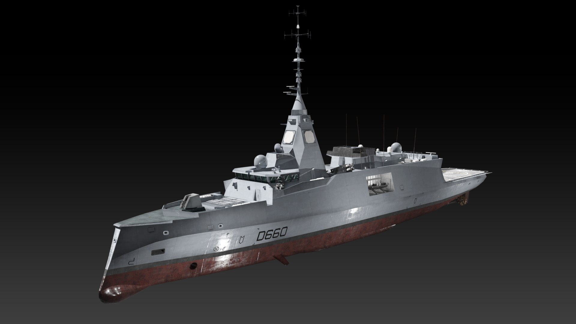 FDI Frigate FS Amiral Ronarch 3D Model - TurboSquid 2399134