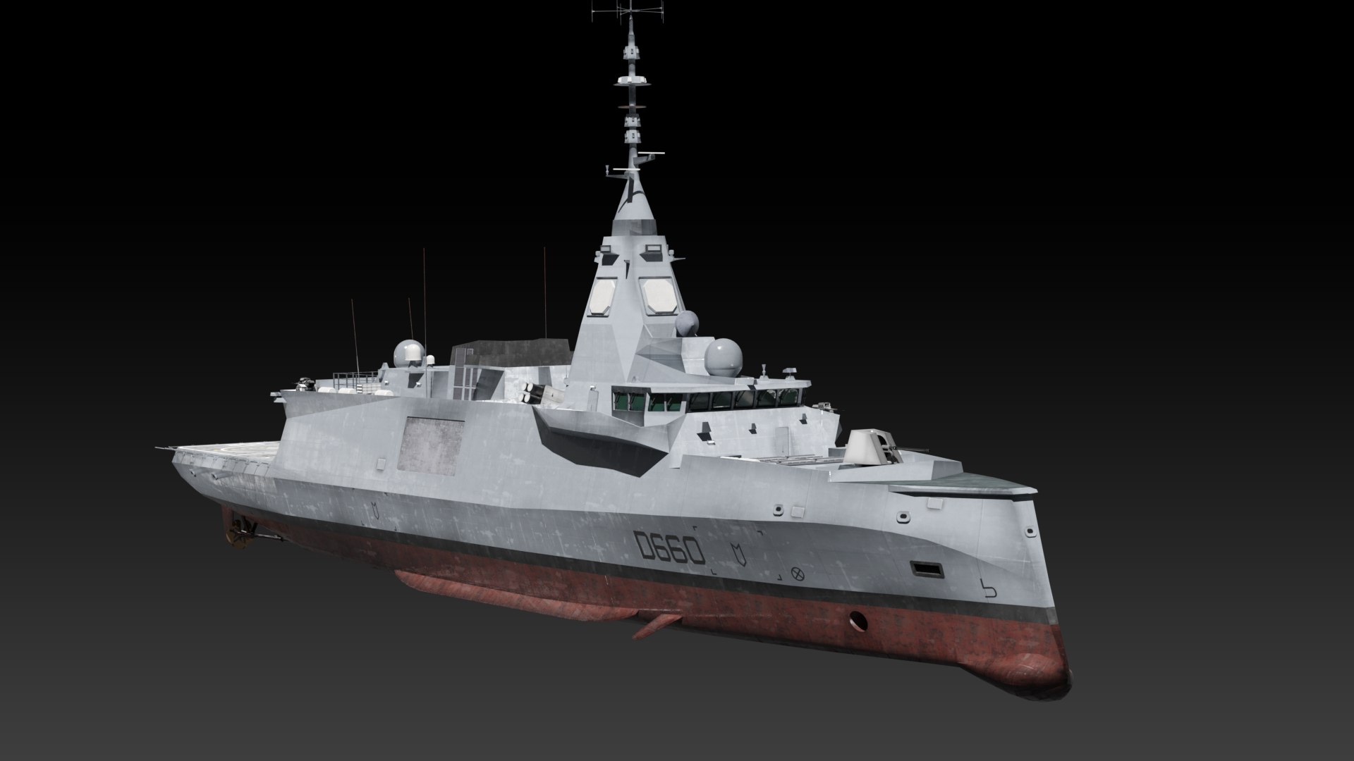 FDI Frigate FS Amiral Ronarch 3D Model - TurboSquid 2399134