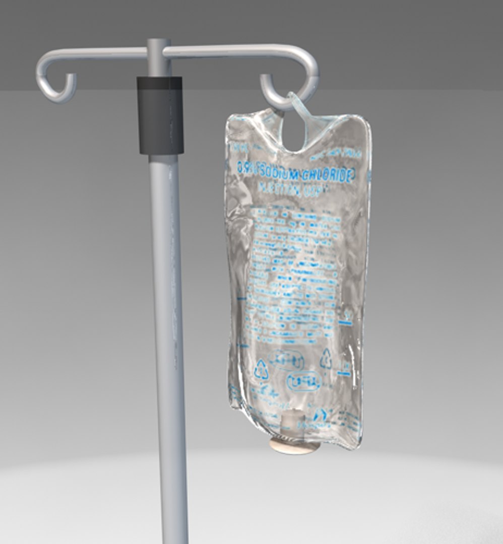Intravenous Iv Bag 3d Model