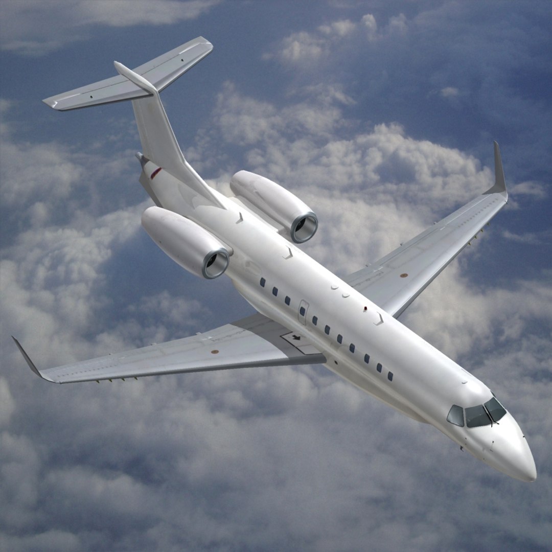 Embraer Erj-135bj Legacy Business Jet 3d Model