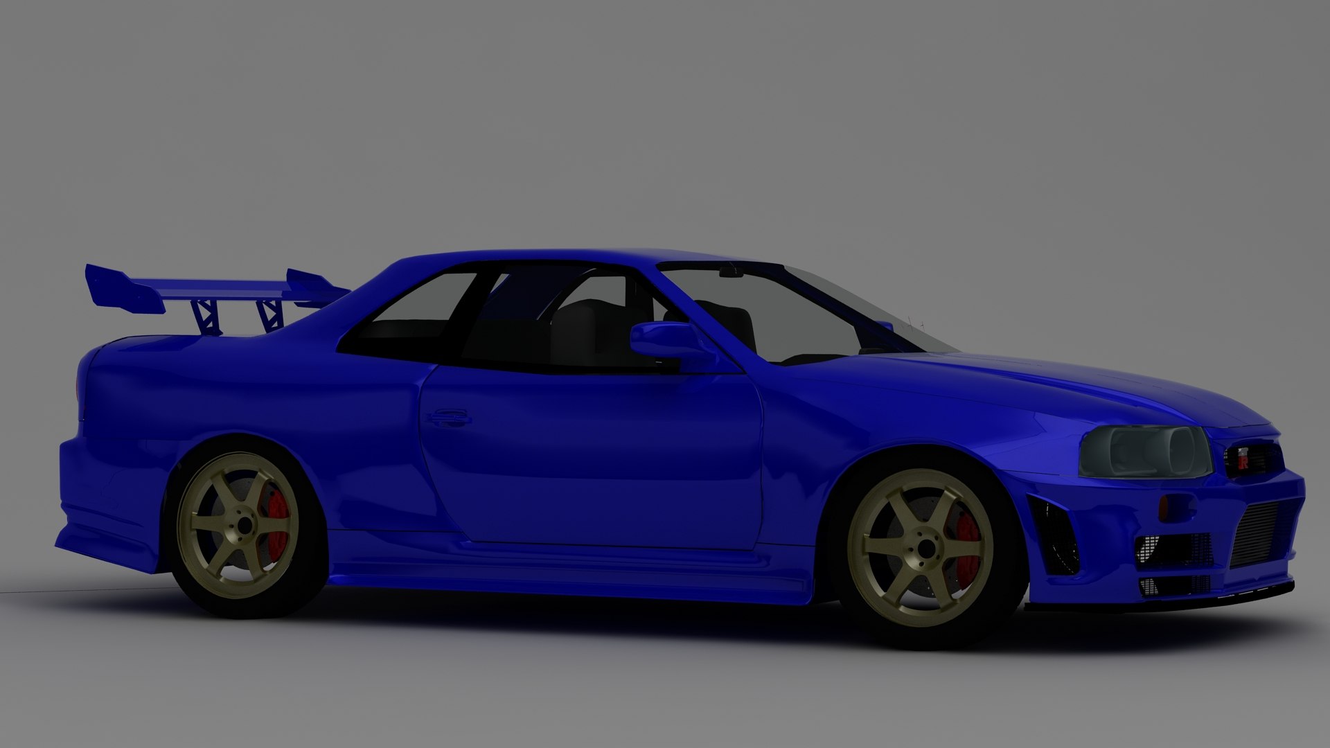 NISSAN SKYLINE GTR R34 3D Model - TurboSquid 1730803