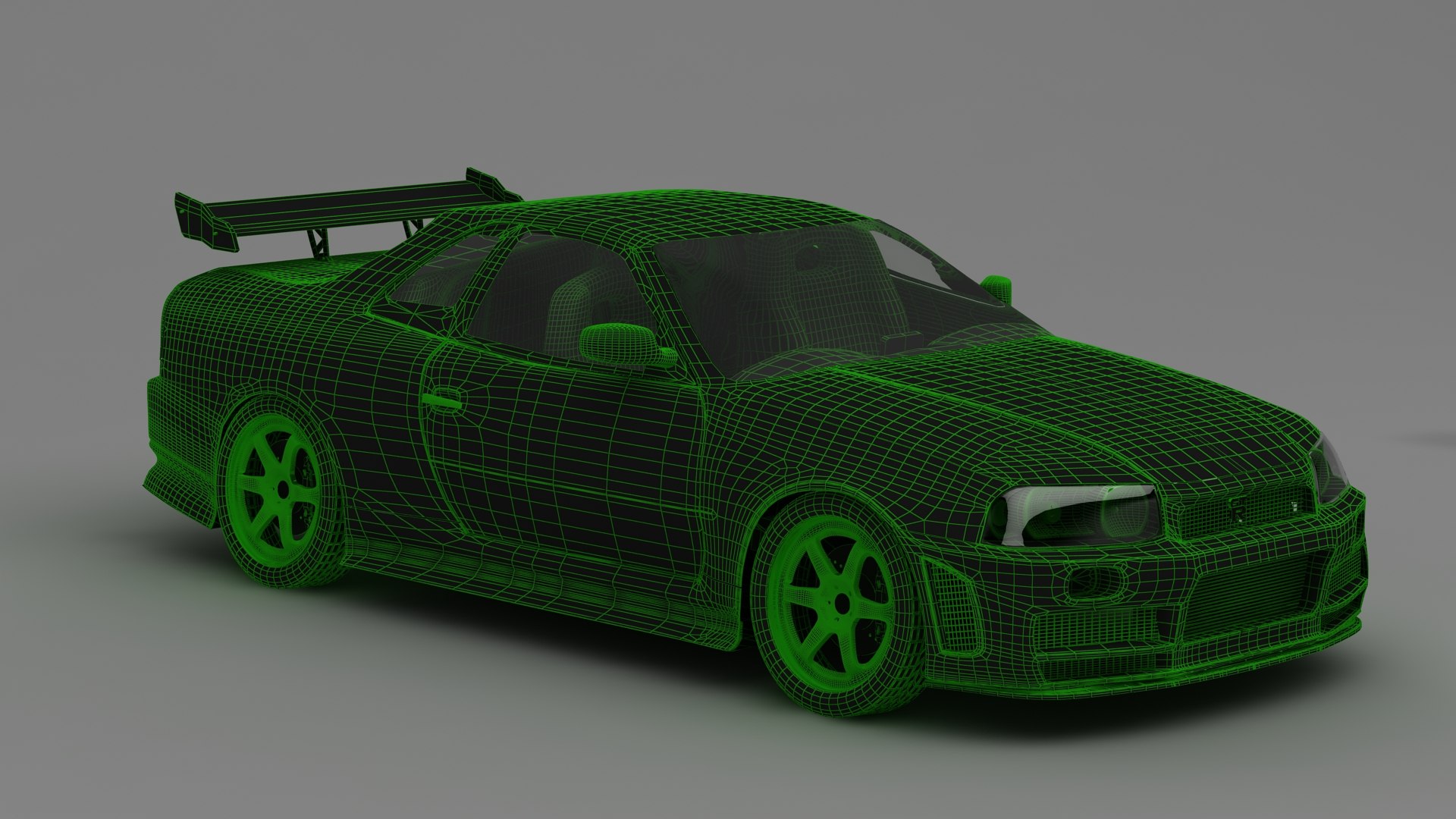 NISSAN SKYLINE GTR R34 3D Model - TurboSquid 1730803