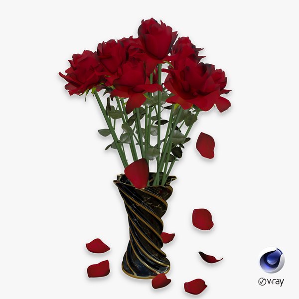 modelo 3d Ramo de rosas rojas - TurboSquid 1806216