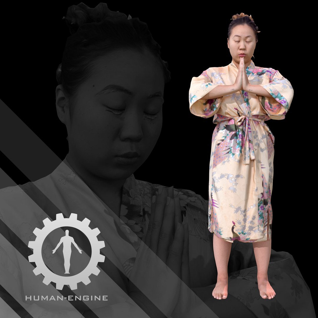 3d female scan - lily