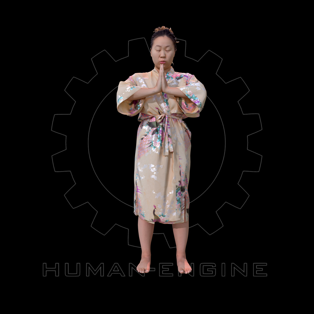 3d female scan - lily