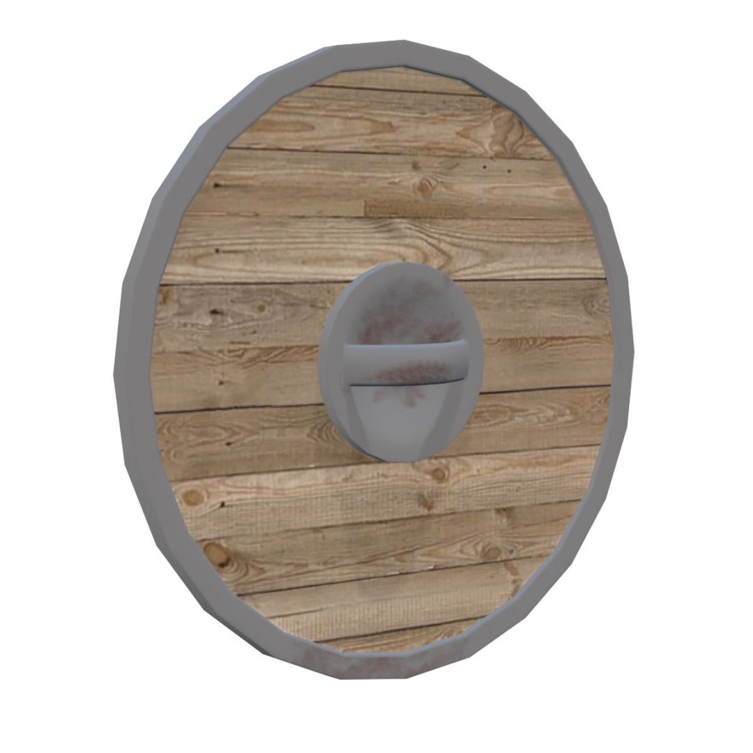 3D Low Poly Wooden Medieval Shield 3D Model - TurboSquid 2298744