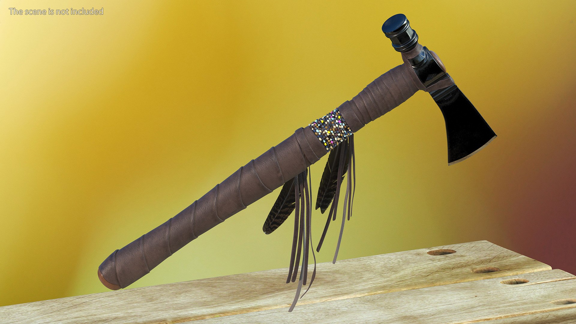 Tomahawk Weapon Dark Leather 3D model - TurboSquid 2100734