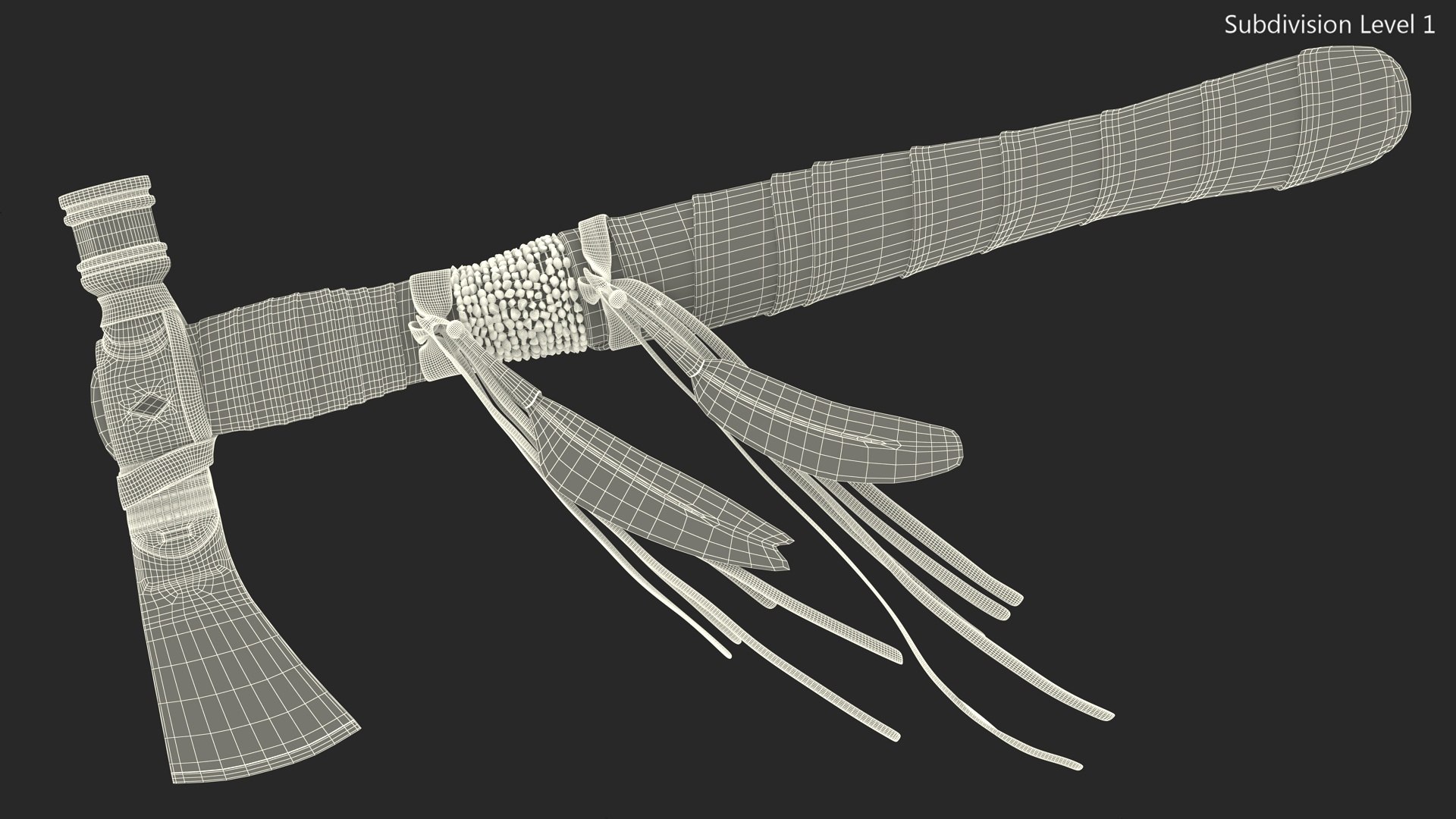 Tomahawk Weapon Dark Leather 3D model - TurboSquid 2100734