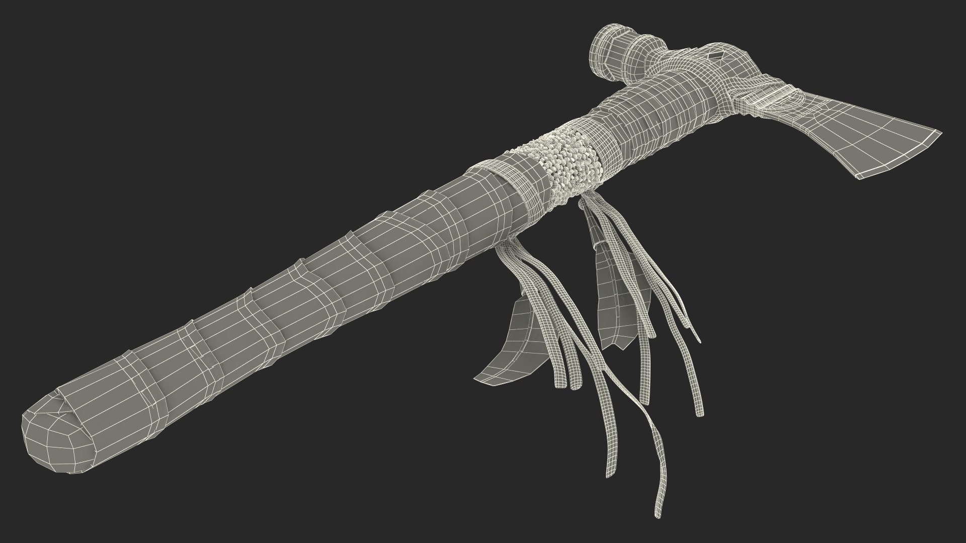 Tomahawk Weapon Dark Leather 3D model - TurboSquid 2100734