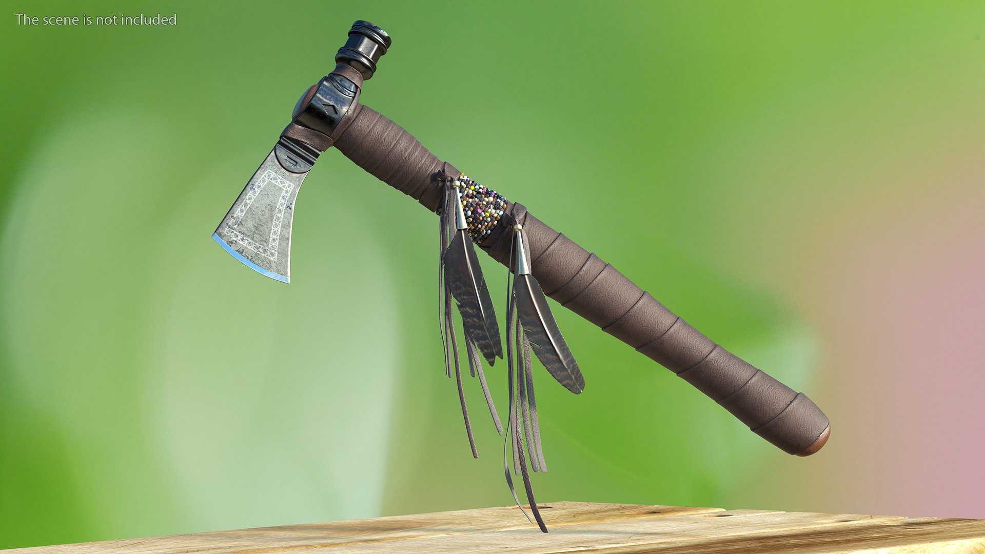 Tomahawk Weapon Dark Leather 3D model - TurboSquid 2100734