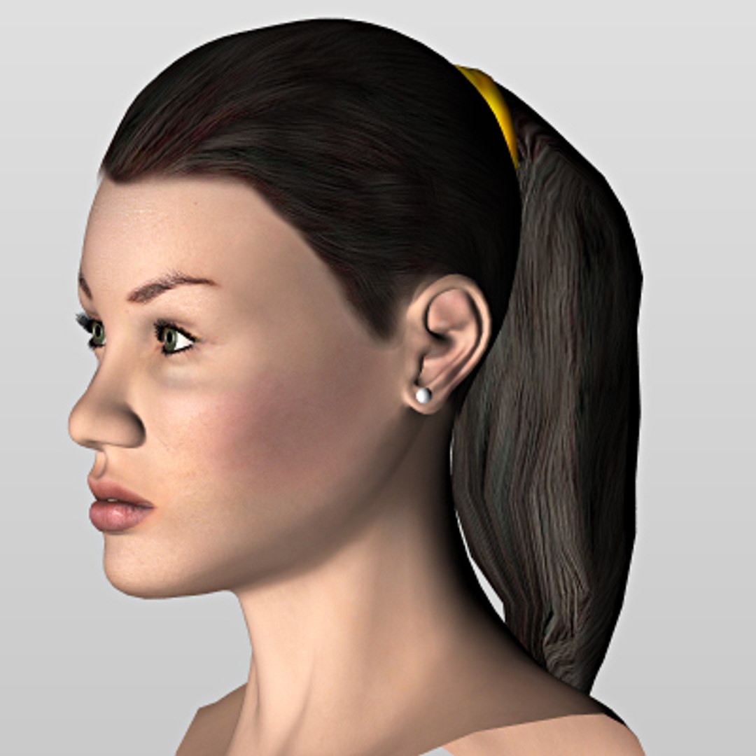 3d hand aj head model
