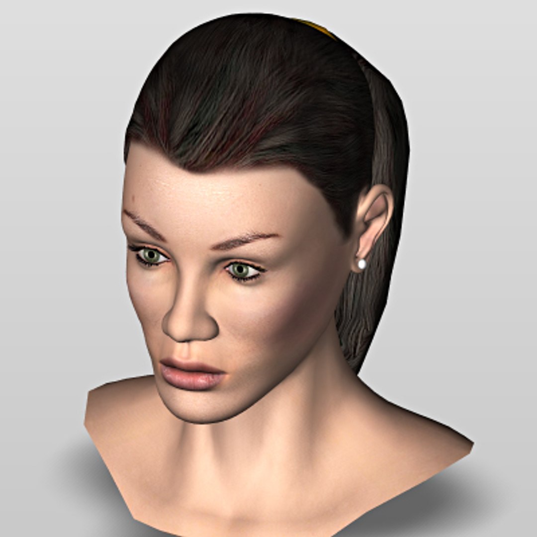 3d hand aj head model