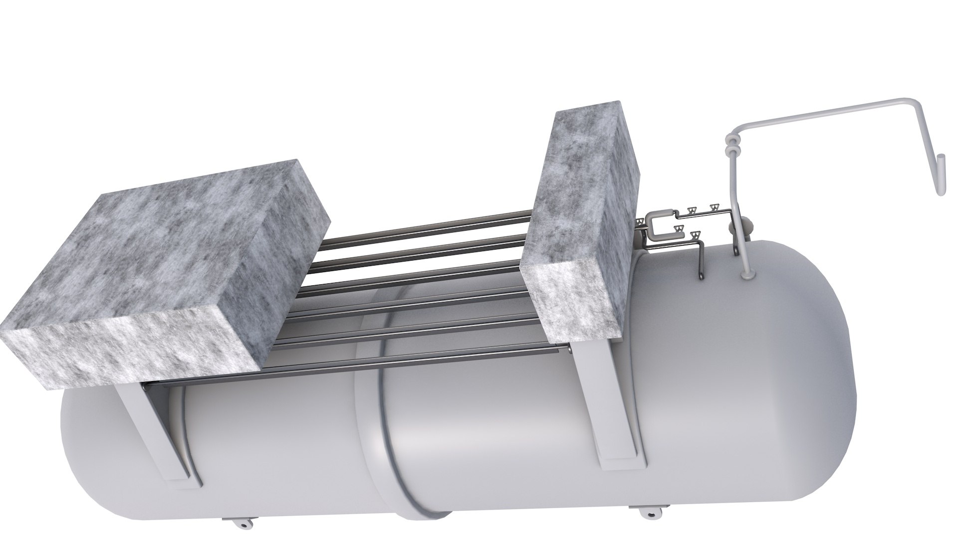 LNG Cryogenic Storage Tank 3D Model - TurboSquid 2068457