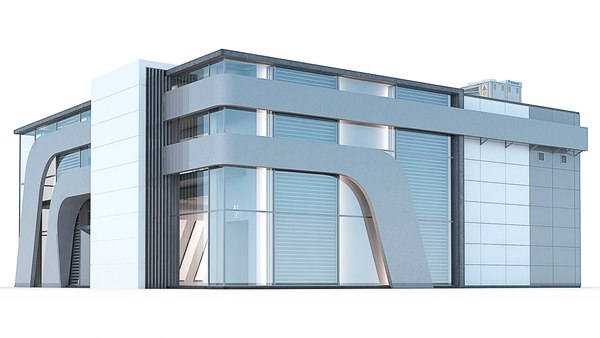 3d office building