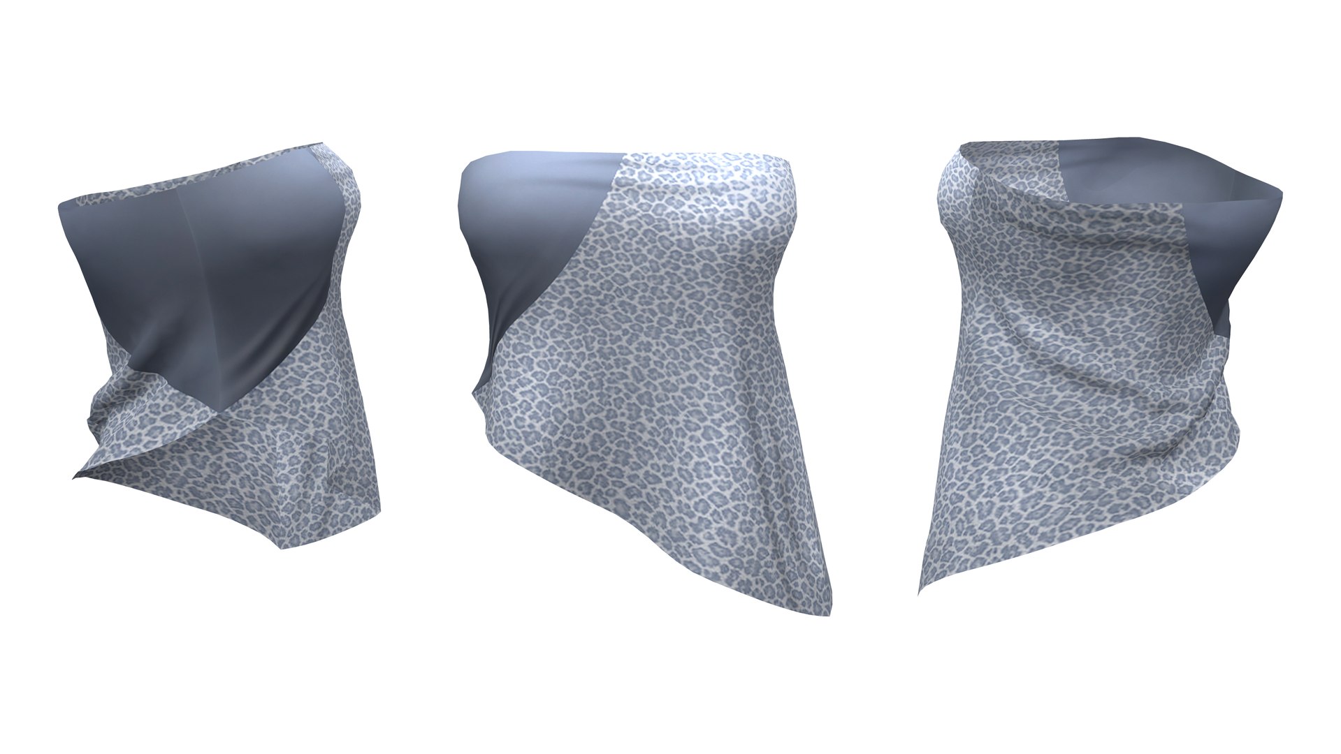 Asymmetric Tube Top 3D Model - TurboSquid 1838676