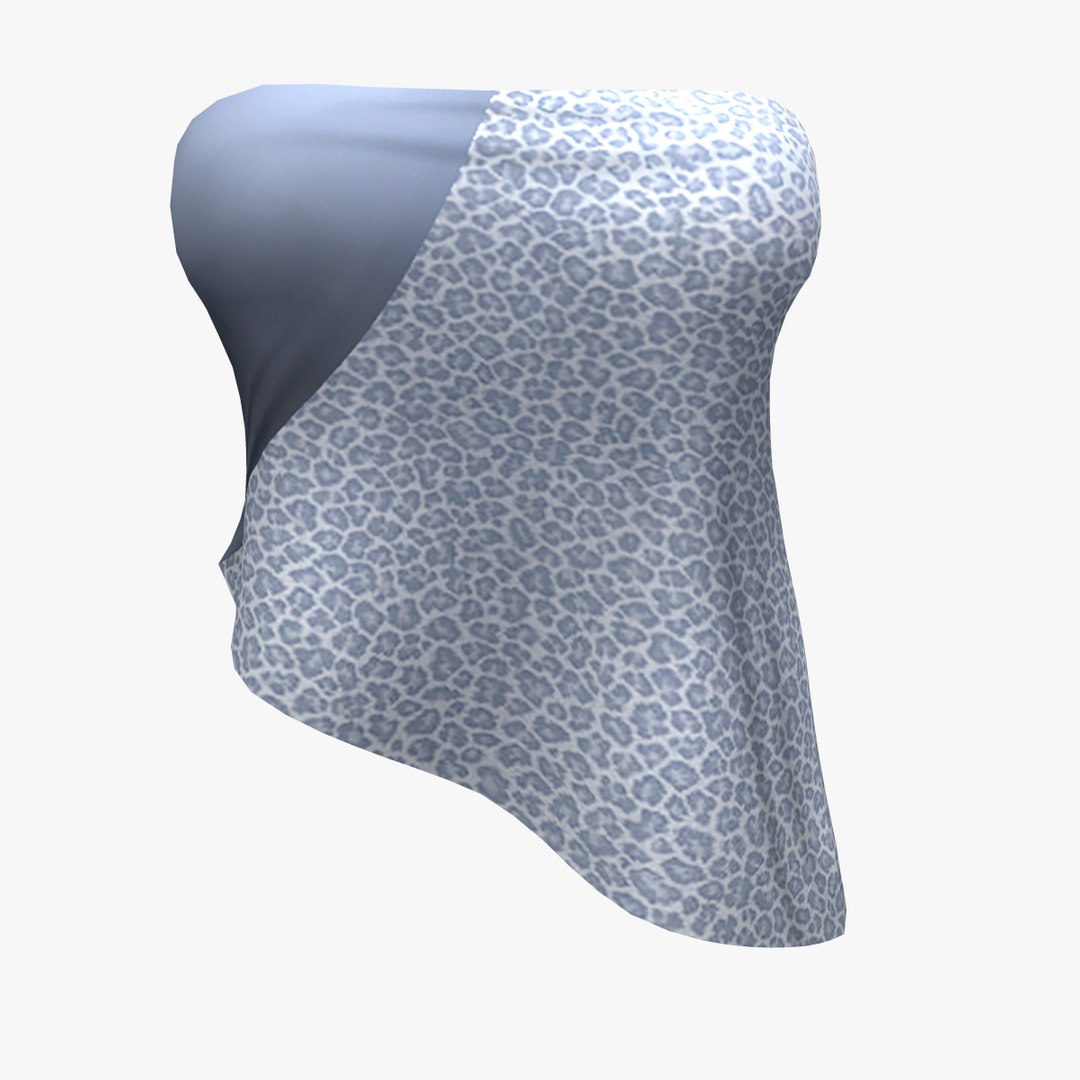 Asymmetric Tube Top 3D Model - TurboSquid 1838676