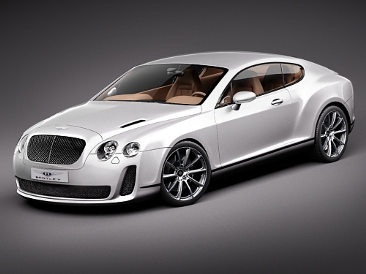 3d bentley continental supersport 2010
