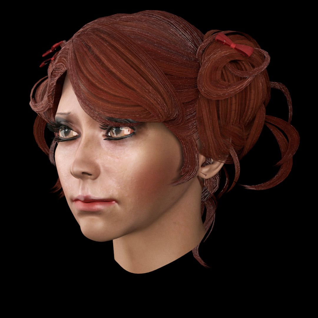 3D Model Set Hairstyle 5 Types - TurboSquid 1447865