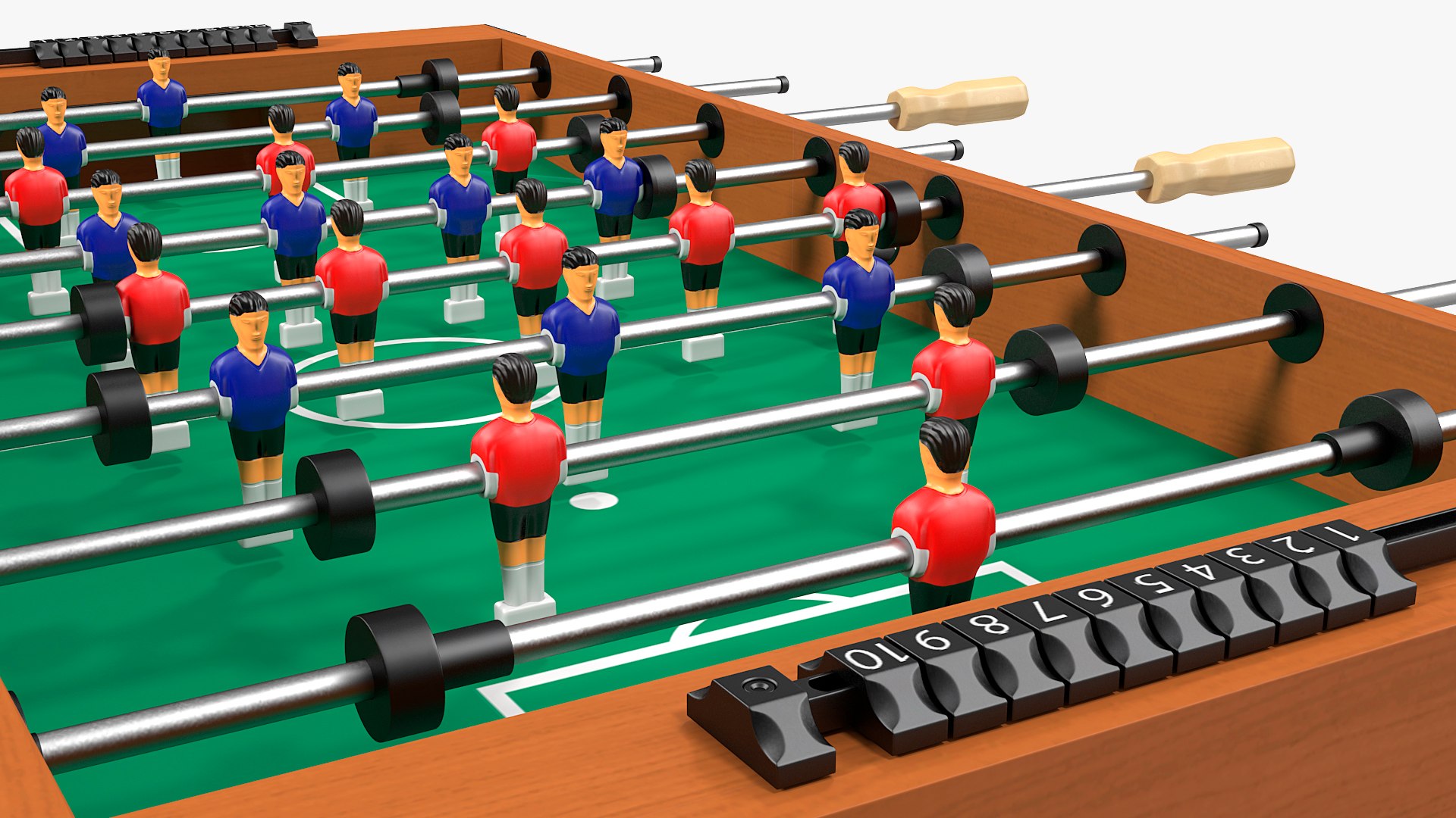 Portable Mini Foosball Table 3D Model - TurboSquid 1485397