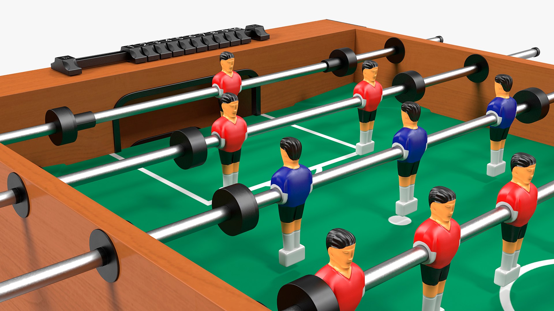 Portable Mini Foosball Table 3D Model - TurboSquid 1485397