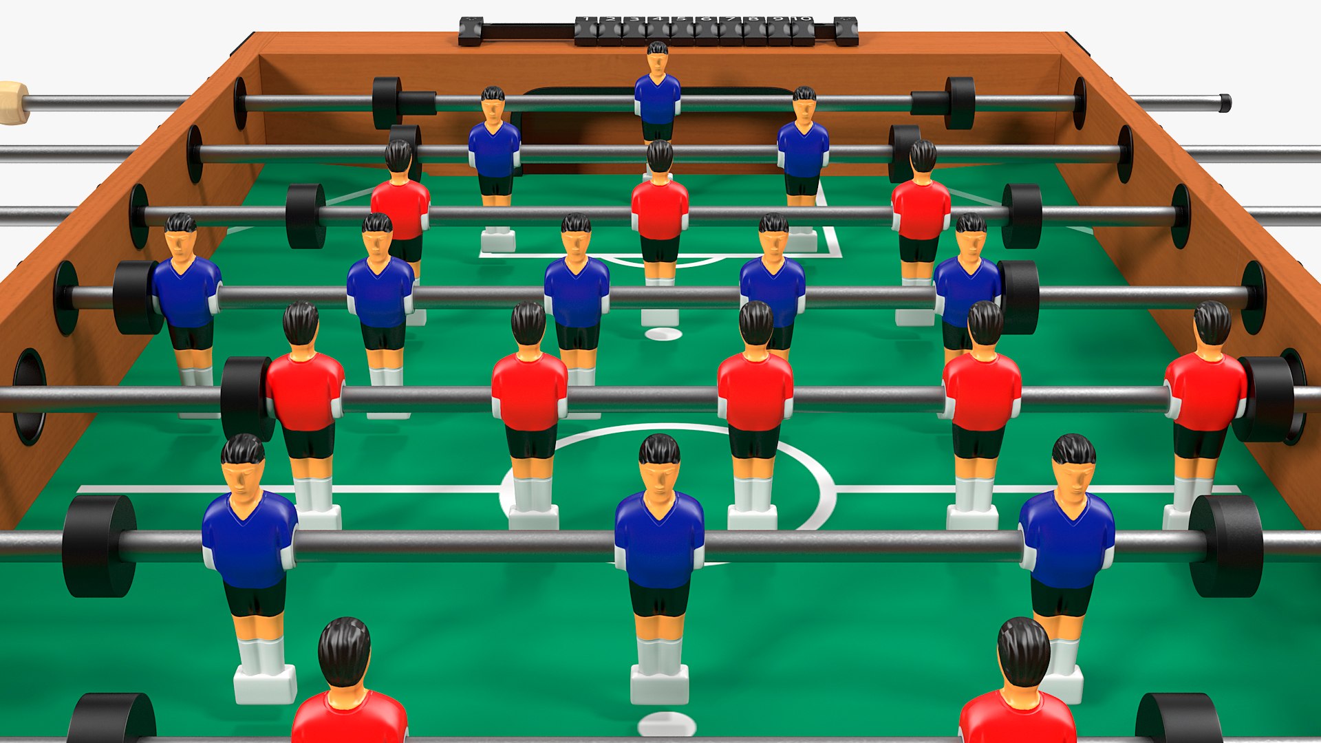 Portable Mini Foosball Table 3D Model - TurboSquid 1485397