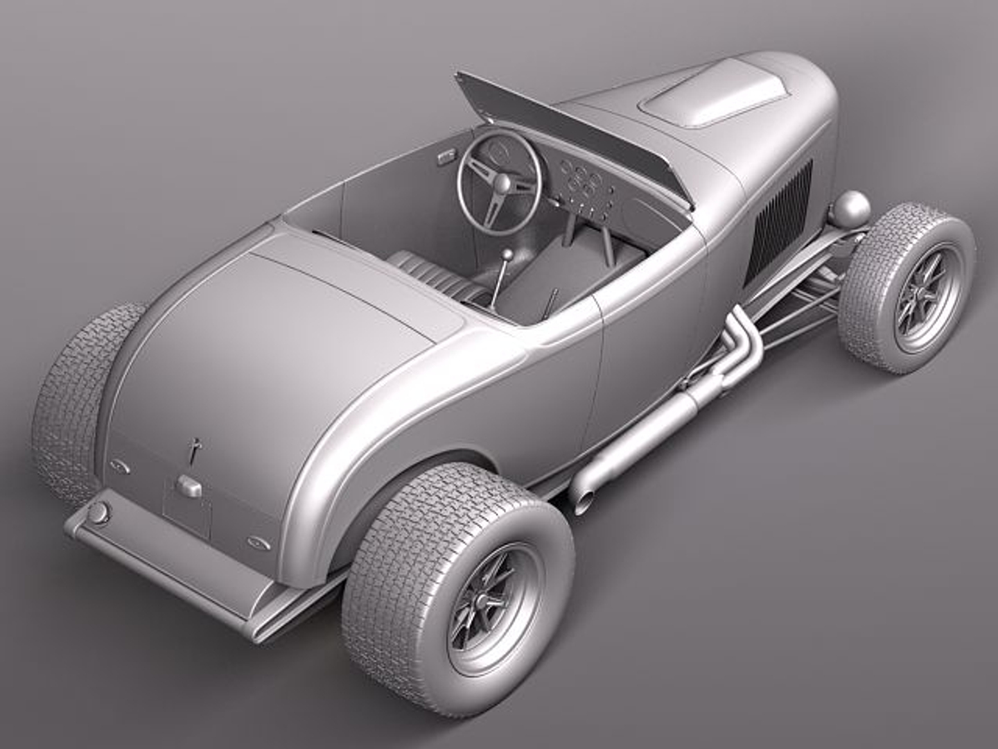 3d 32 custom oldtimer flame model