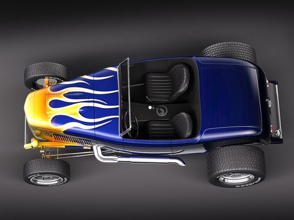 3d 32 custom oldtimer flame model