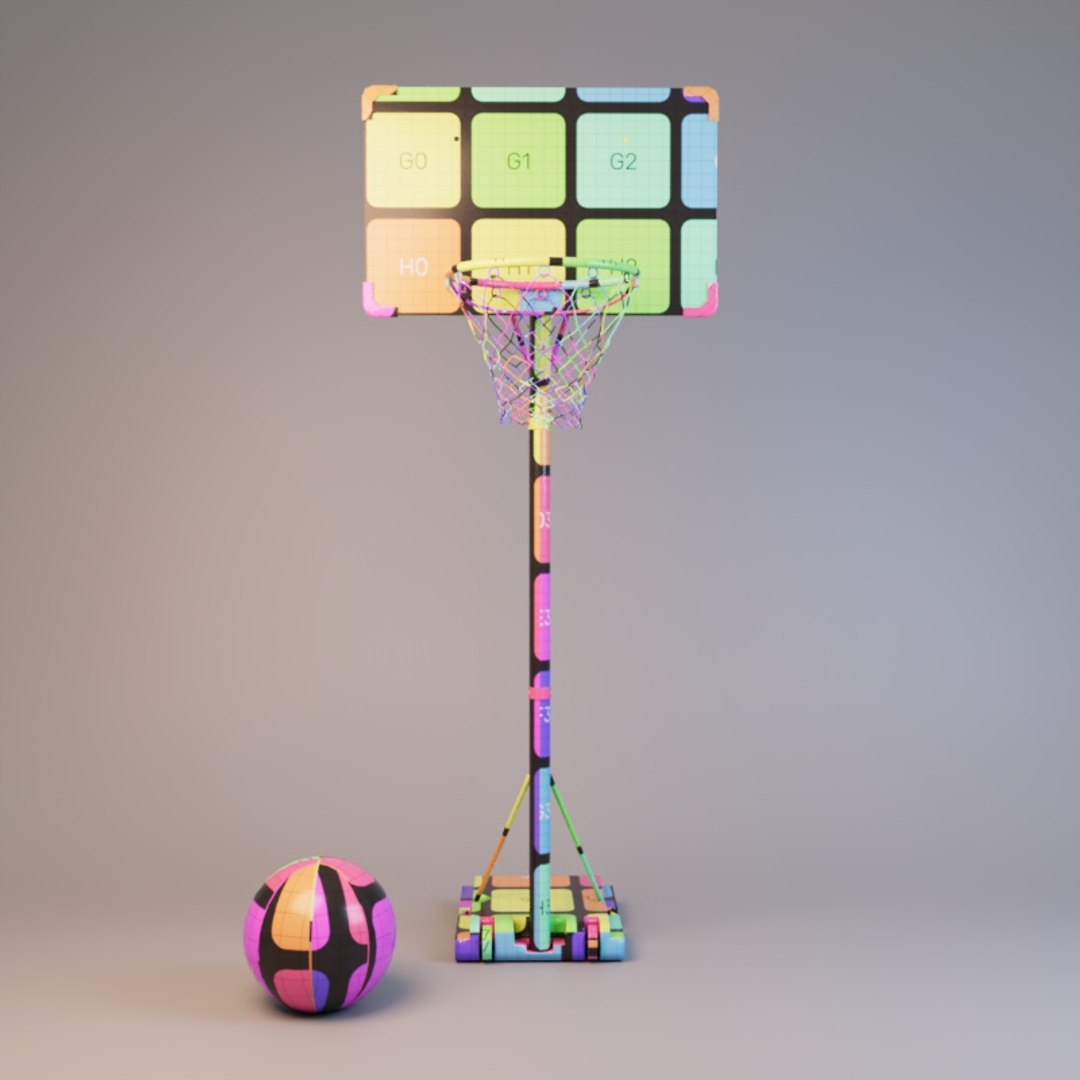 Basketball Hoop 3D Model - TurboSquid 2245648