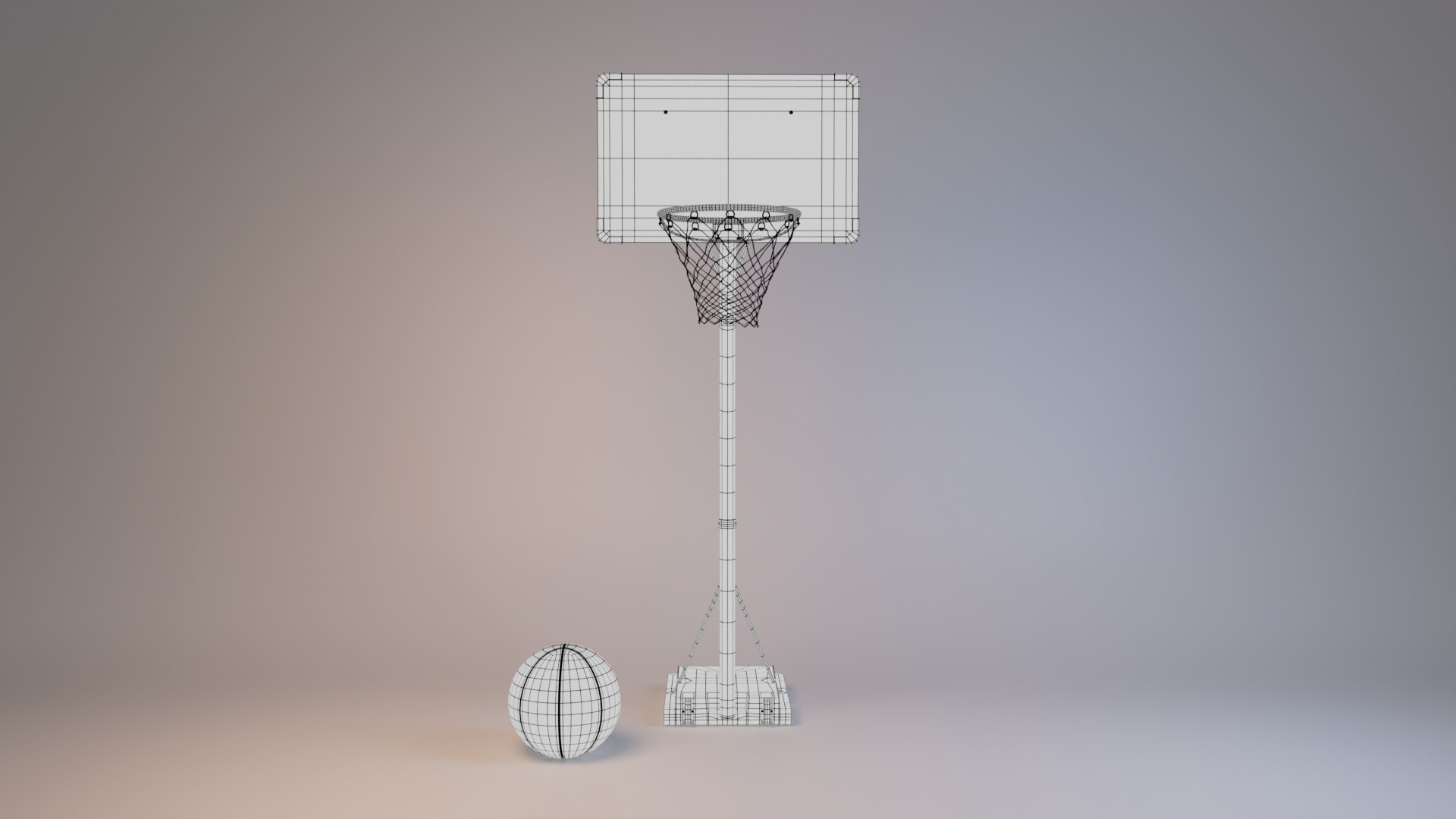 Basketball Hoop 3D Model - TurboSquid 2245648