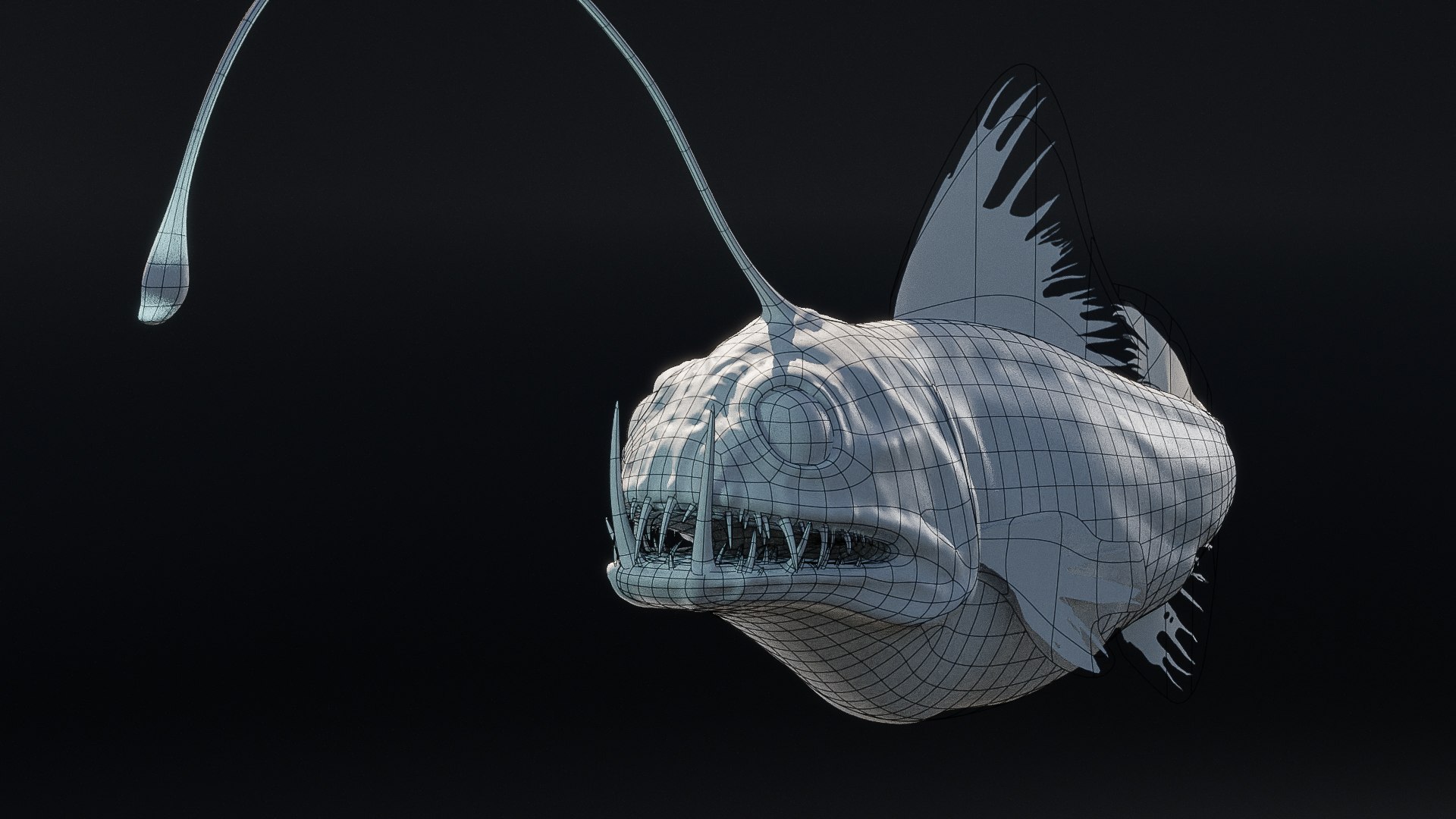 3D Angler Deep Sea Fish Model - TurboSquid 1893166