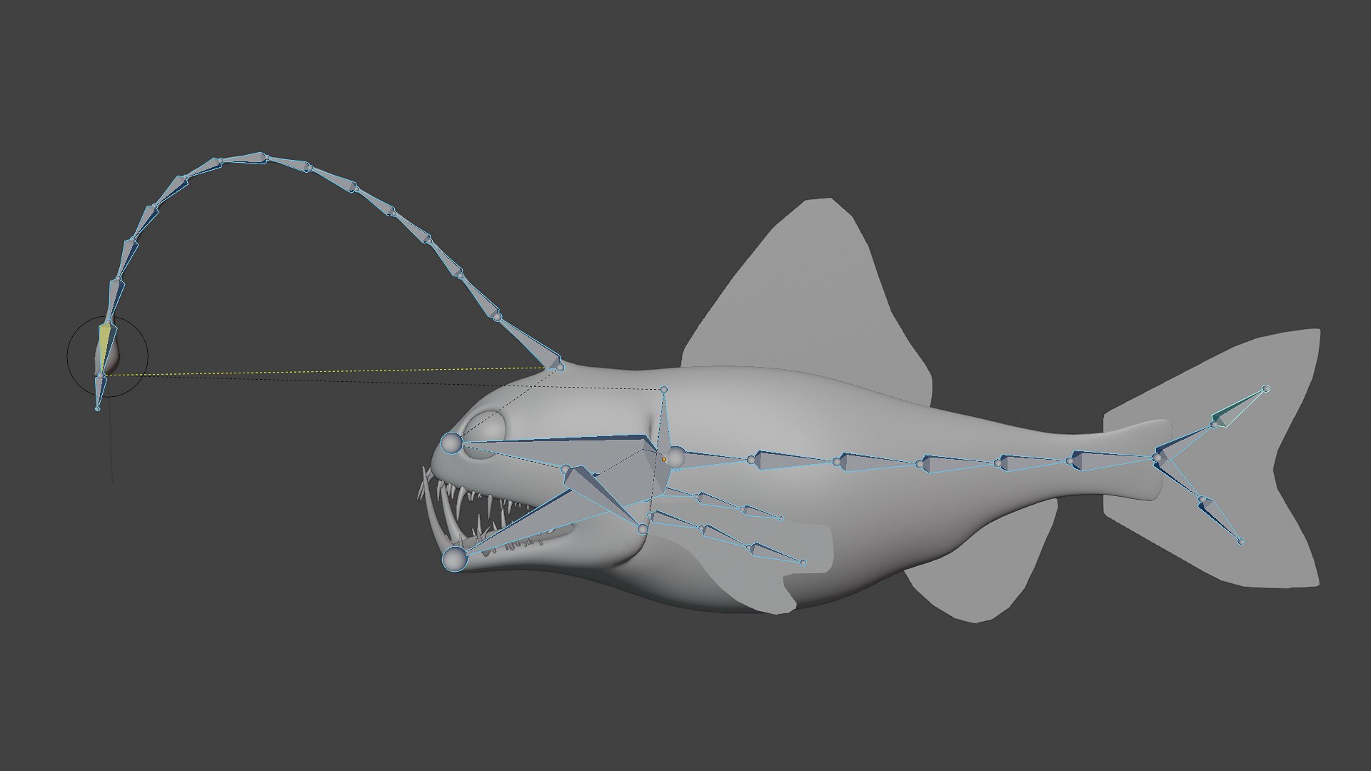 3D Angler Deep Sea Fish Model - TurboSquid 1893166